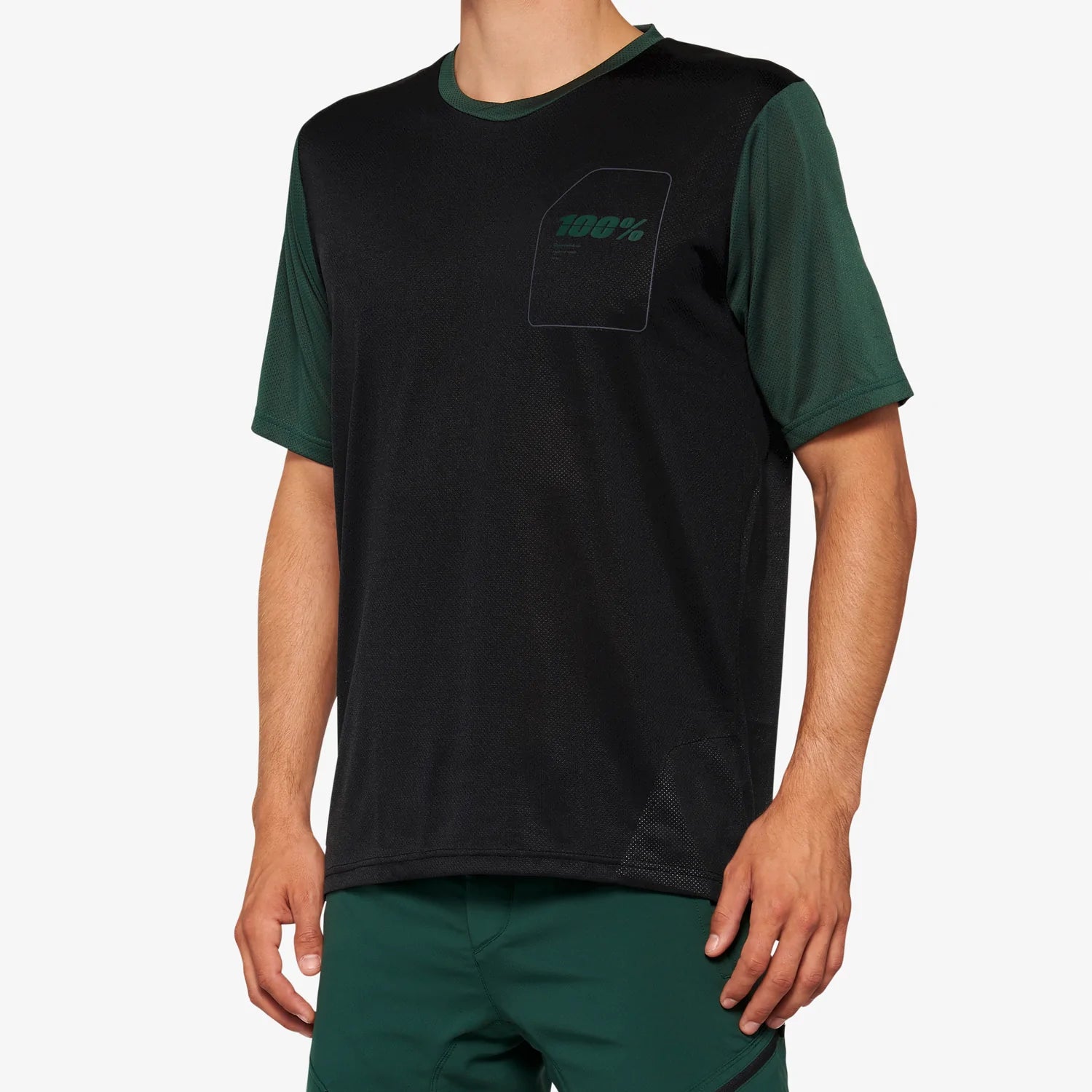 100% RIDECAMP Jersey Black/Forest Green – Rider Lab.